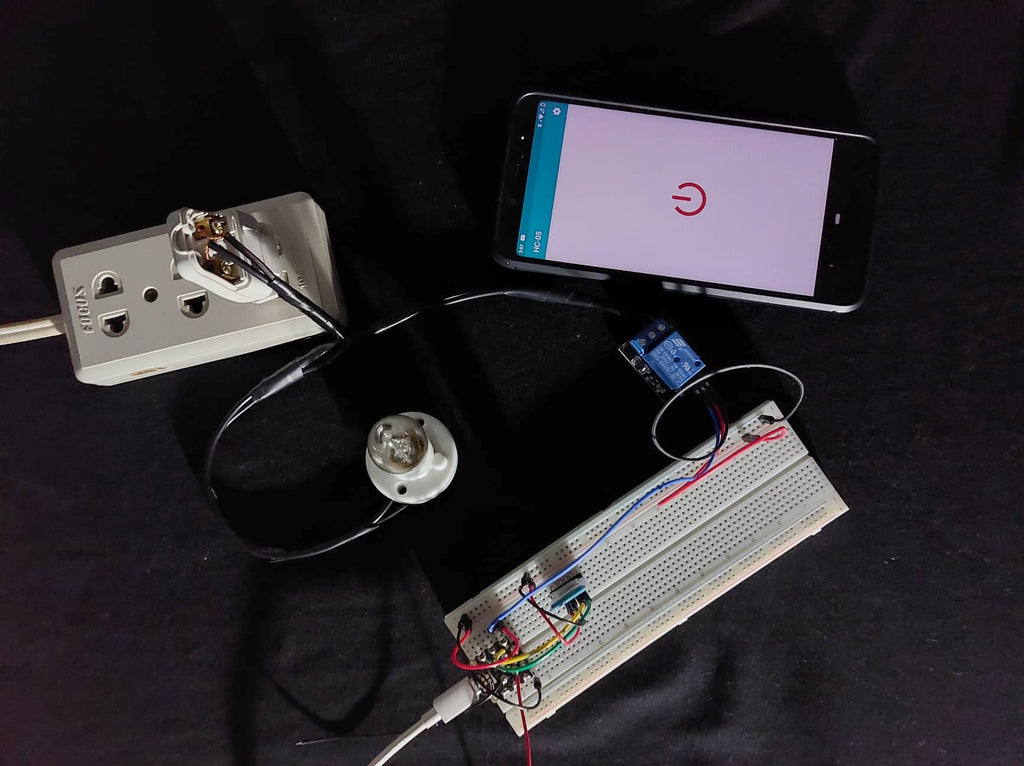 Bluetooth Controlled Light Bulb Using Dfrobot Beetle And Hc 05 Module Createlabz Store
