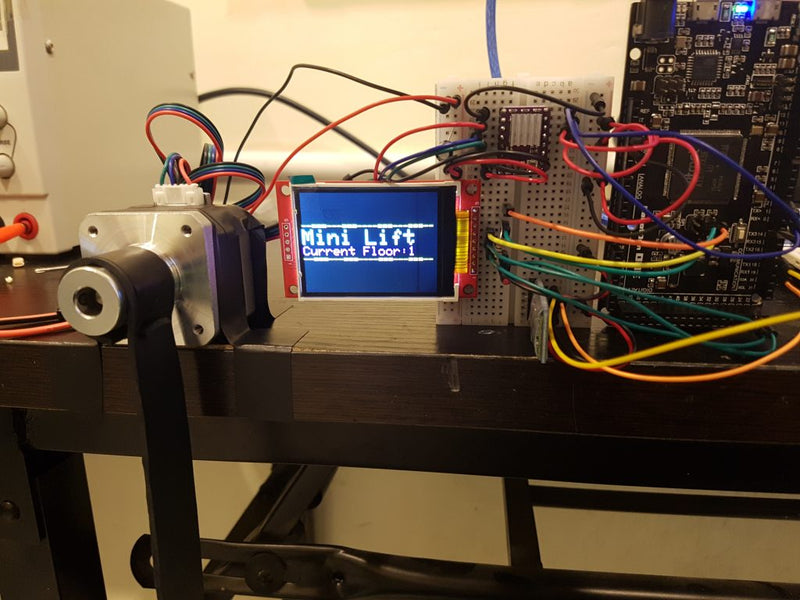 Bluetooth Controlled Mini Lift Using Stepper Motor With Android Mobile