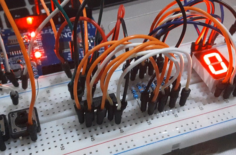 Arduino Updown Counter With 74hc595 And 7 Segment Display Createlabz Store