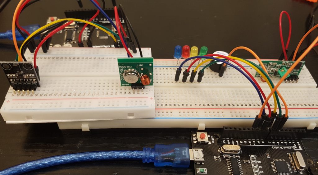 Wireless Security System using APDS-9960 Gesture Sensor and 433MHz RF ...