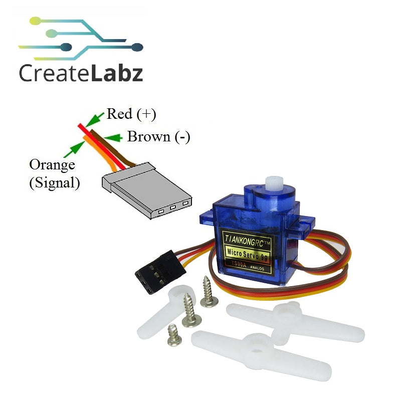 Micro-Servo motor (TS90A) for Arduino – CreateLabz Store