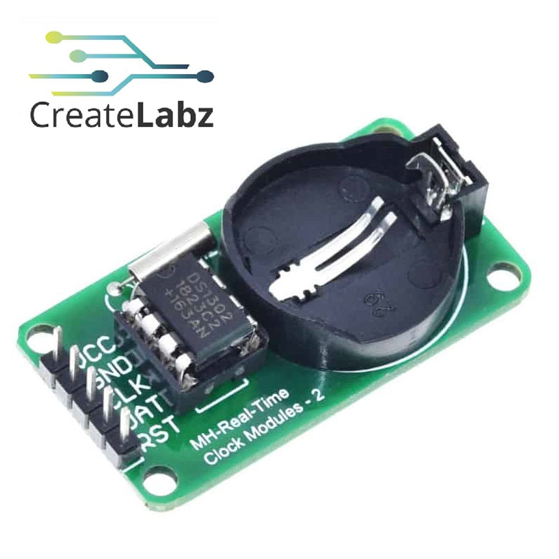 RTC (Real Time Clock) DS1302 Clock Module – CreateLabz Store