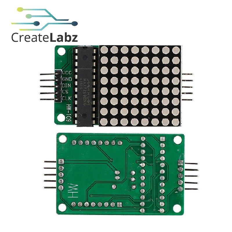 Matrix LED 8x8 Display module MAX7219 - DIP Package – CreateLabz Store
